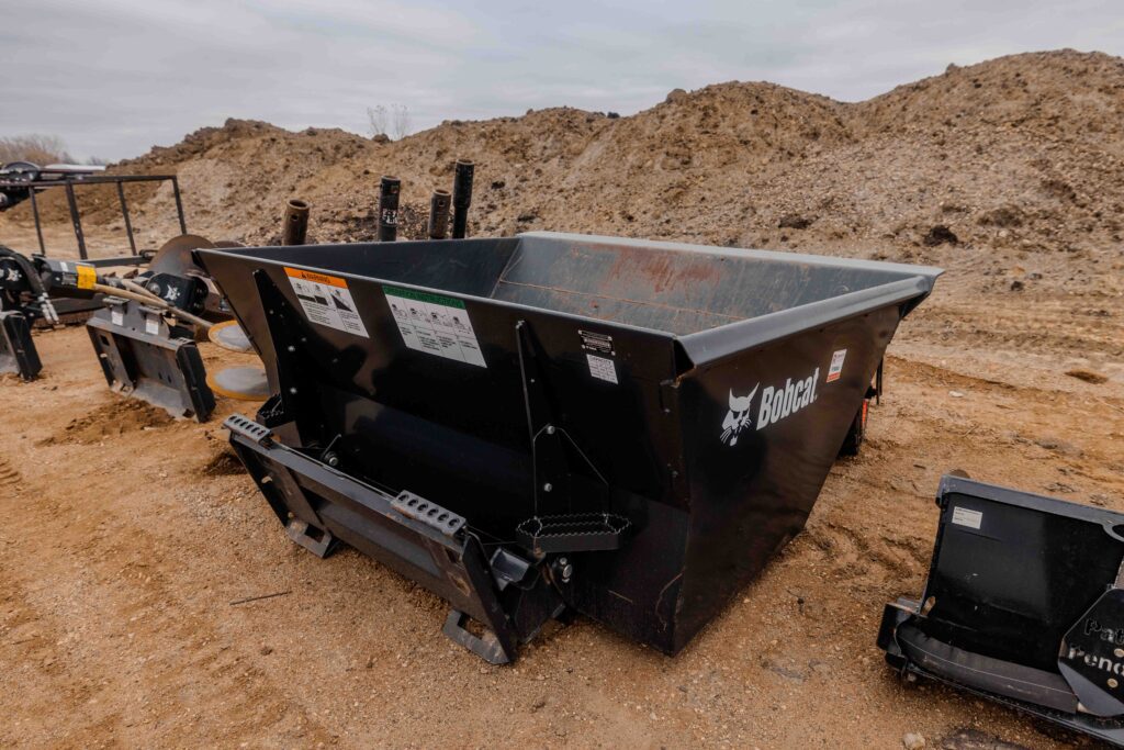 Bobcat Dumping Hopper Attachment - Action Company LLC